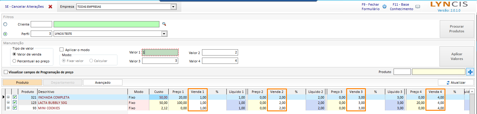 » Precificação por Cliente
