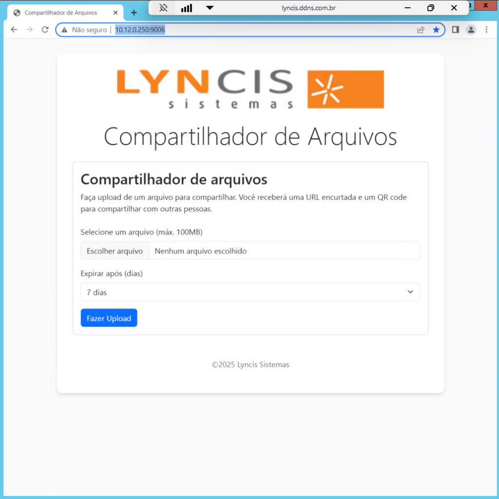 » Compartilhador de Arquivos